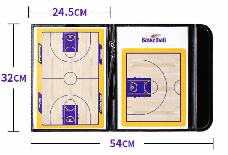 Basketball Coaching board Tactical board with half court features ...